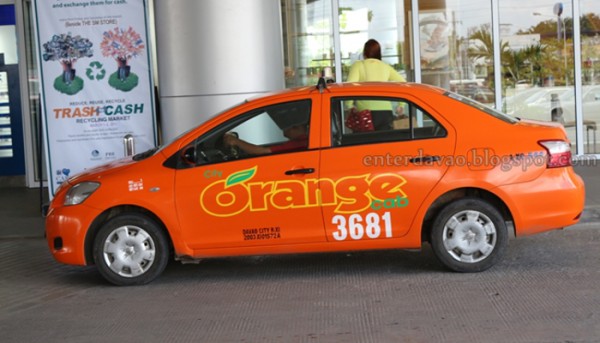The Orange Taxi in Davao! — Live in the Philippines